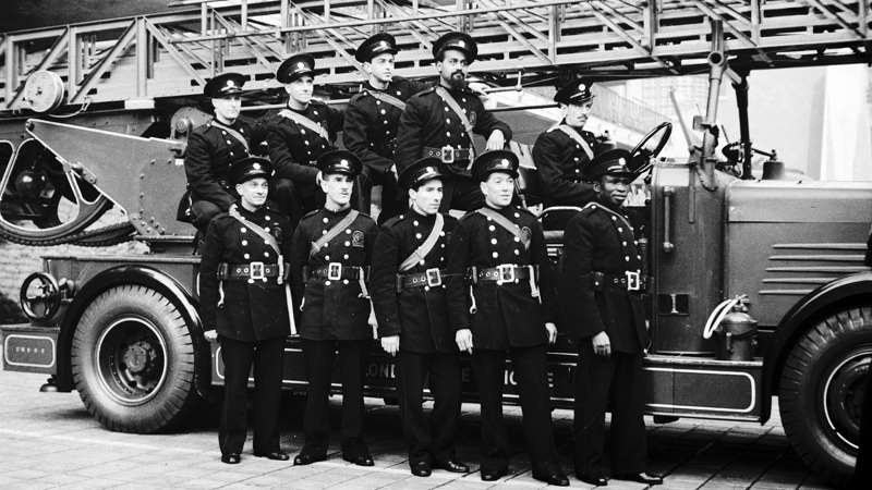 Black ‘Front Liners’ and Fire Service personnel during the London Blitz ...